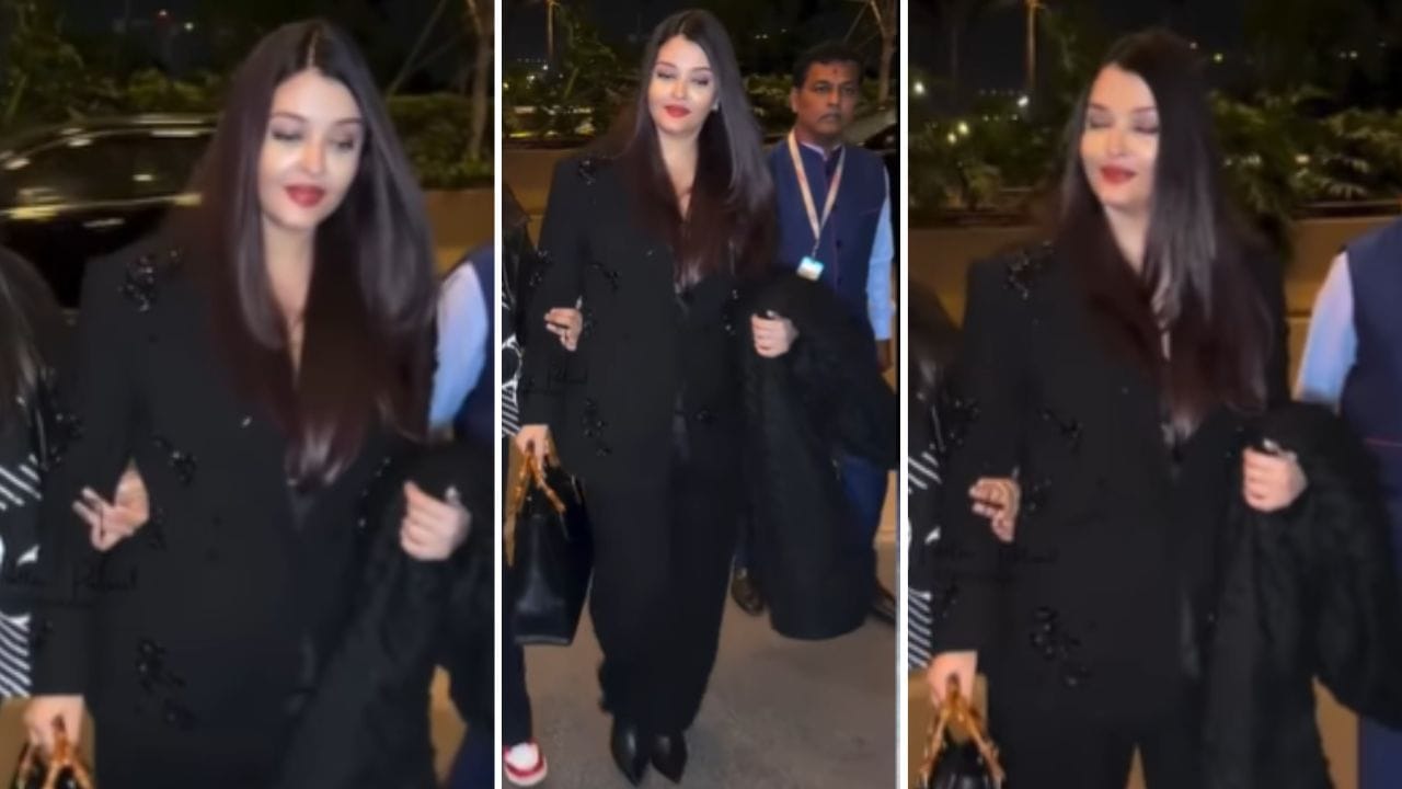 Aishwarya Rai’s airport look before Cannes is all about black ...