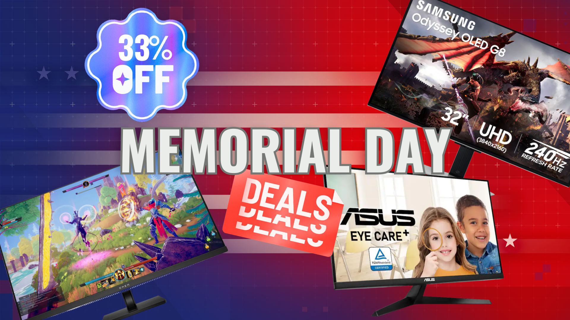 Memorial Day weekend is here with monitor deals from HP, Samsung, and more