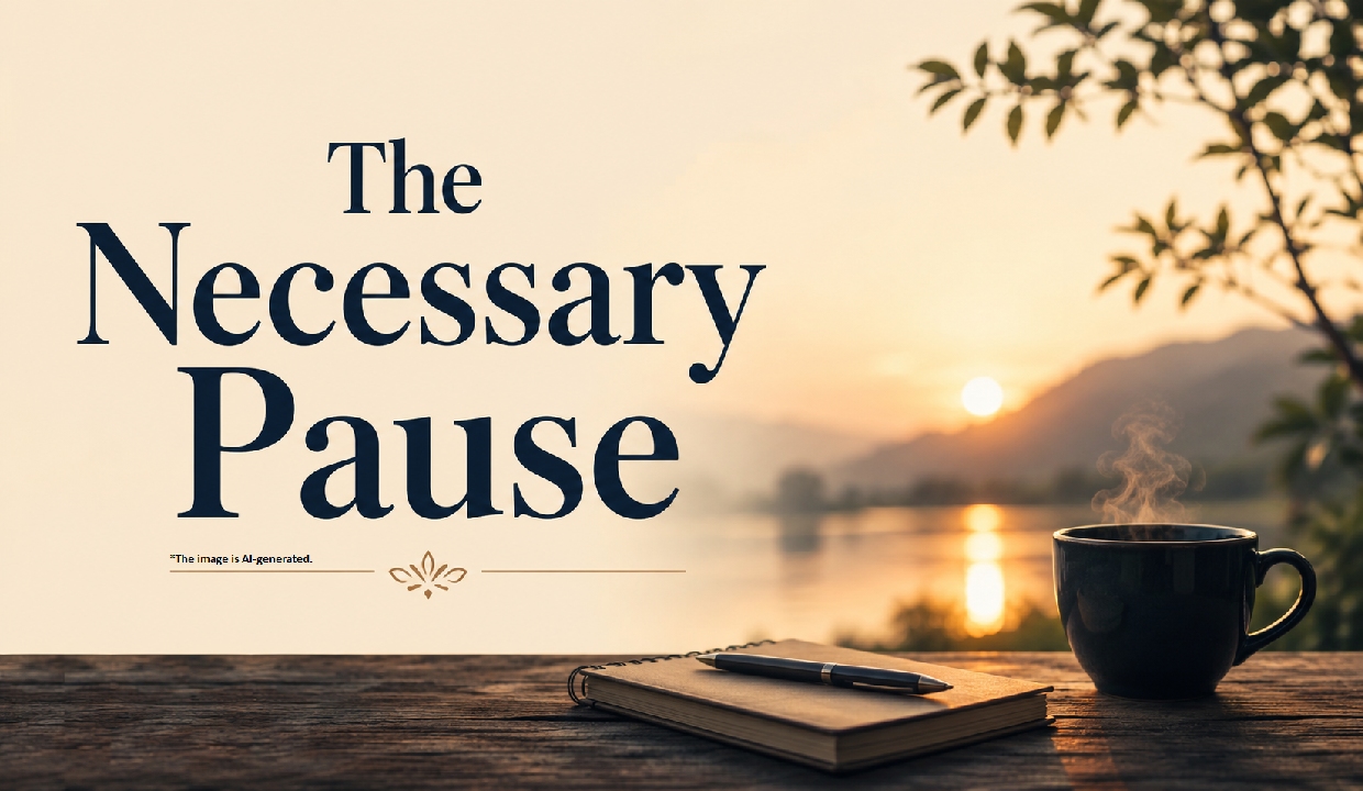 The necessary pause