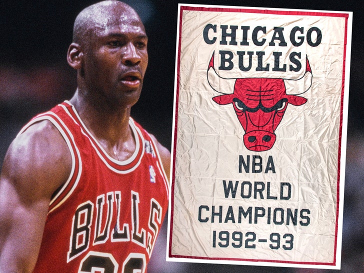 Chicago Bulls championship banner from '92-'93 hits auction block