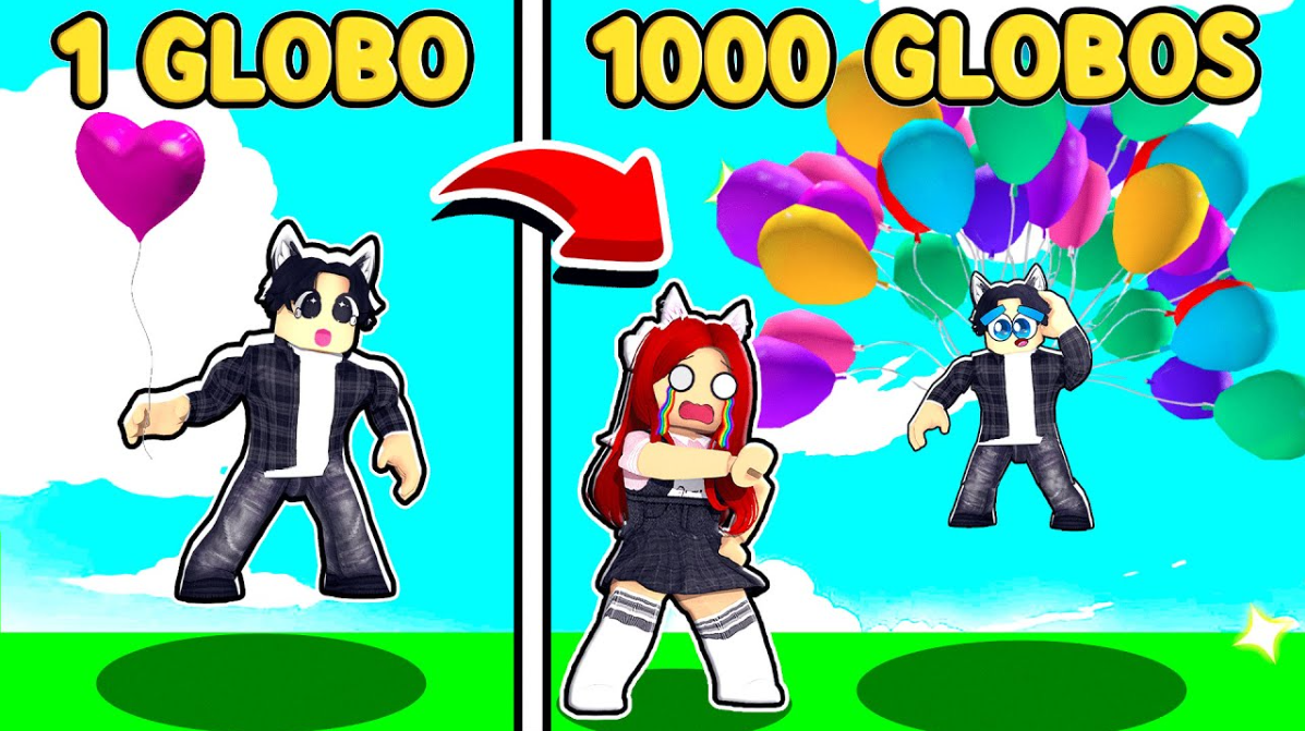 1 globo vs 1,000,000 globos en Roblox ¡El desafío más épico!