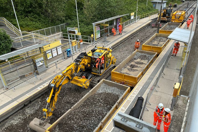 The Metrolink line currently being dug up in £150m scheme