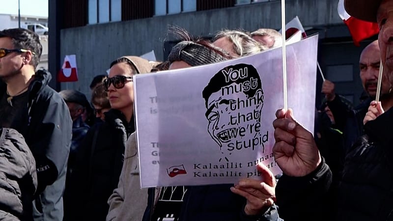 No estamos en venta: groenlandeses protestan contra la creciente ...