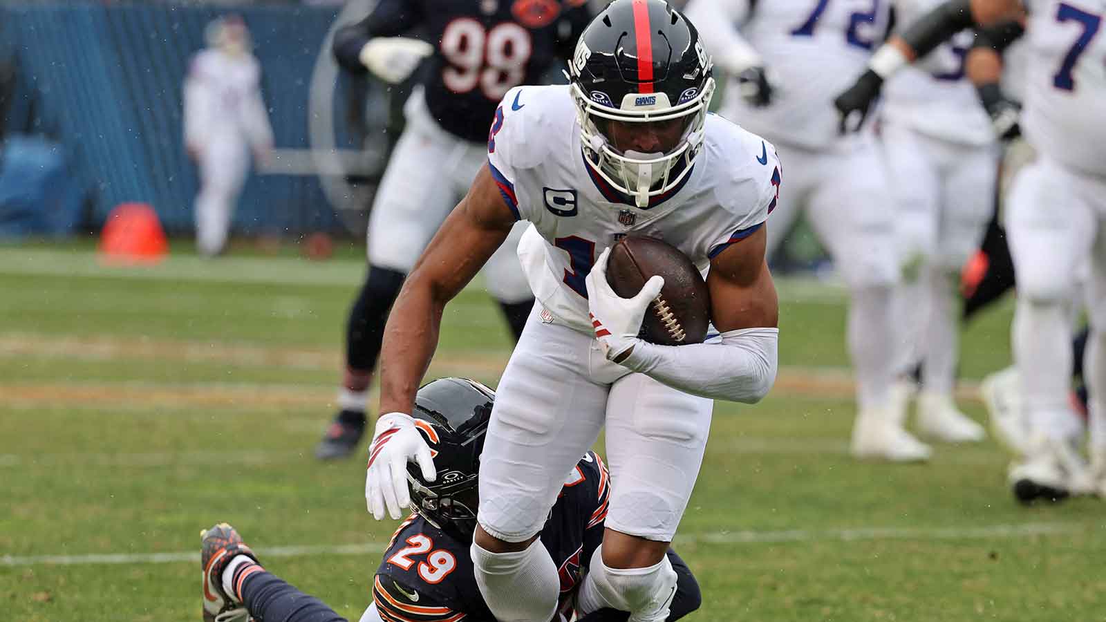 Giants’ John Harbaugh reveals offseason surgery for Darius Slayton