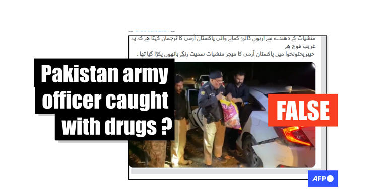 Video of man wearing fake Pakistani army uniform arrested for drug ...