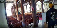 Holy Trinity Catholic Church desecrated in attack with mixed messaging