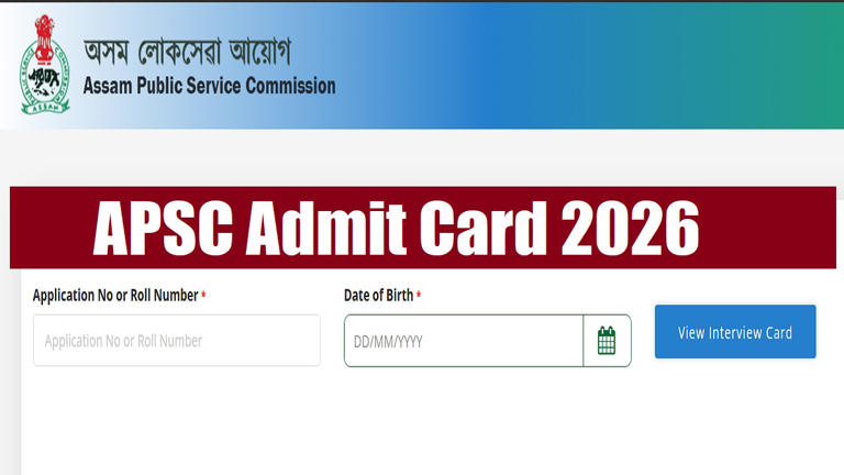 APSC admit card 2026 out at apsc.nic.in: Download hall ticket for legal ...