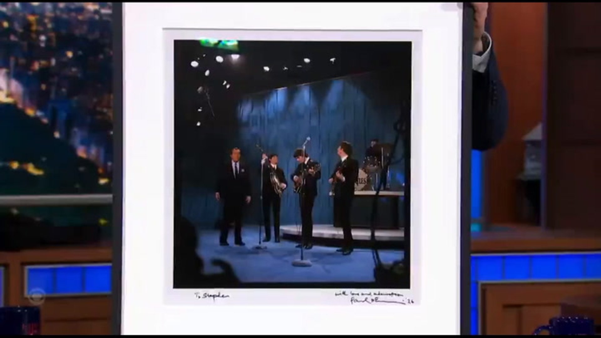 Paul McCartney surprises Stephen Colbert with special gift on final ...