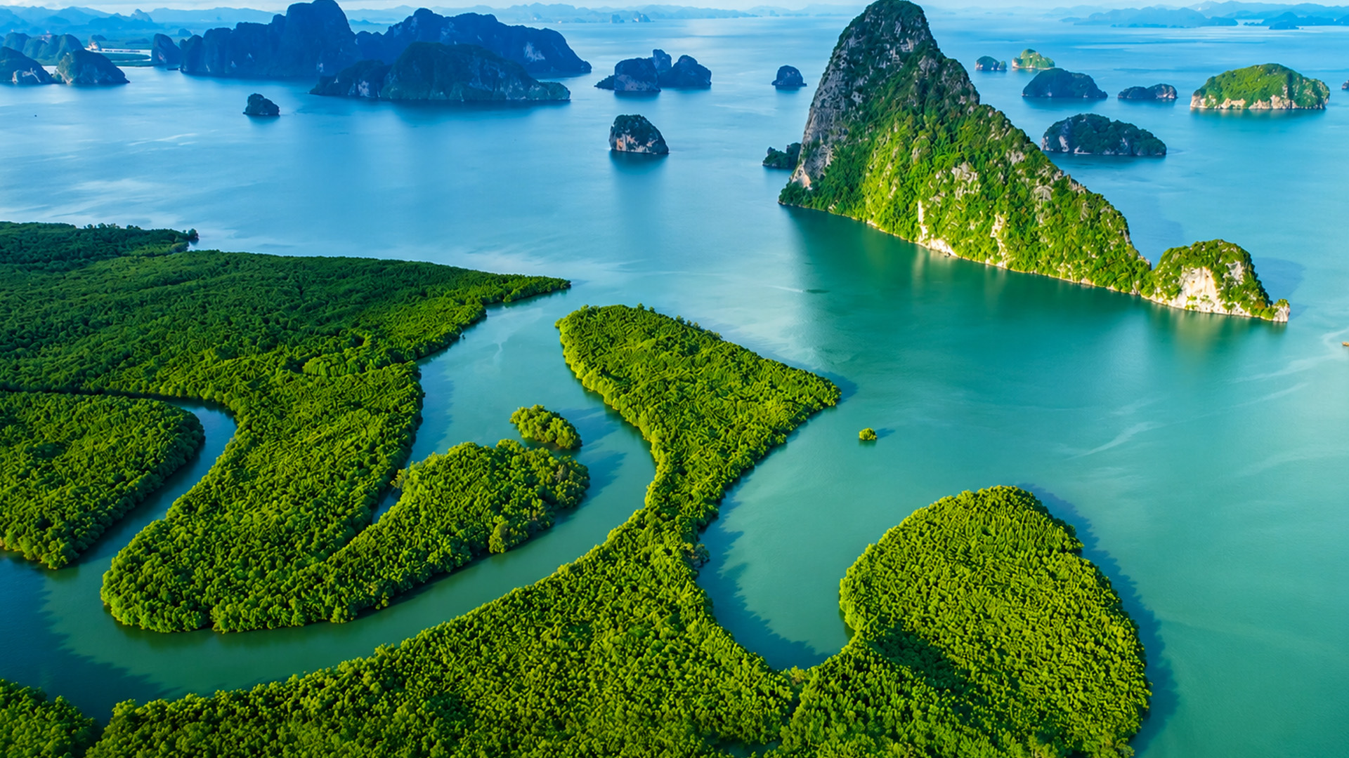 Why are these islands shaped like towers?