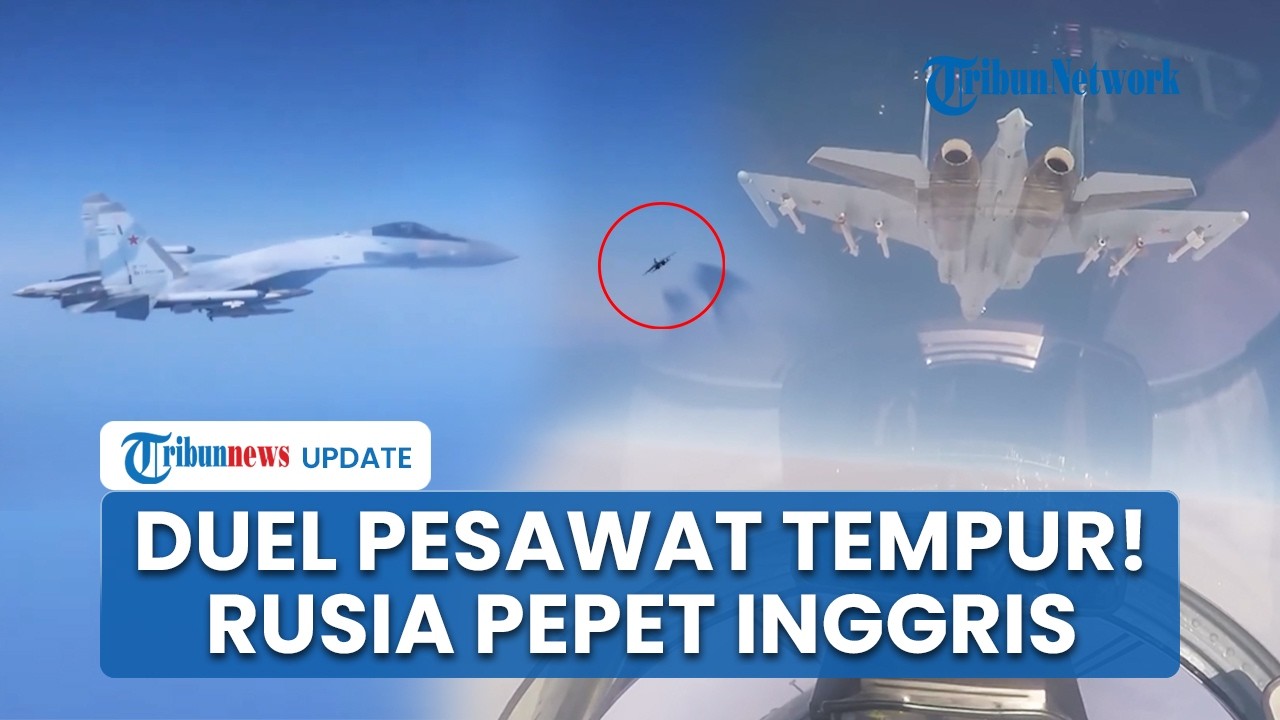 Detik-detik jet Rusia nyaris tabrak pesawat mata-mata Inggris di Laut ...