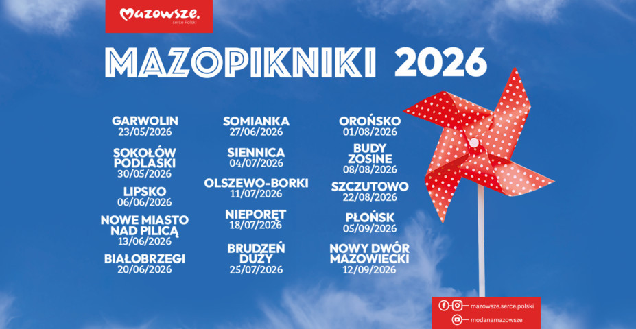 MAZOpikniki 2026 – lato pełne dobrej energii na Mazowszu!