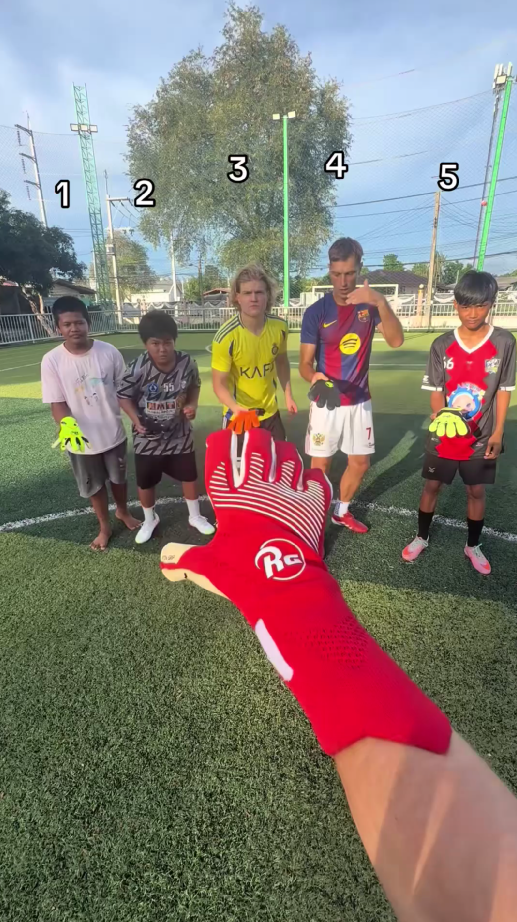 Football grip test skill and balance challenge