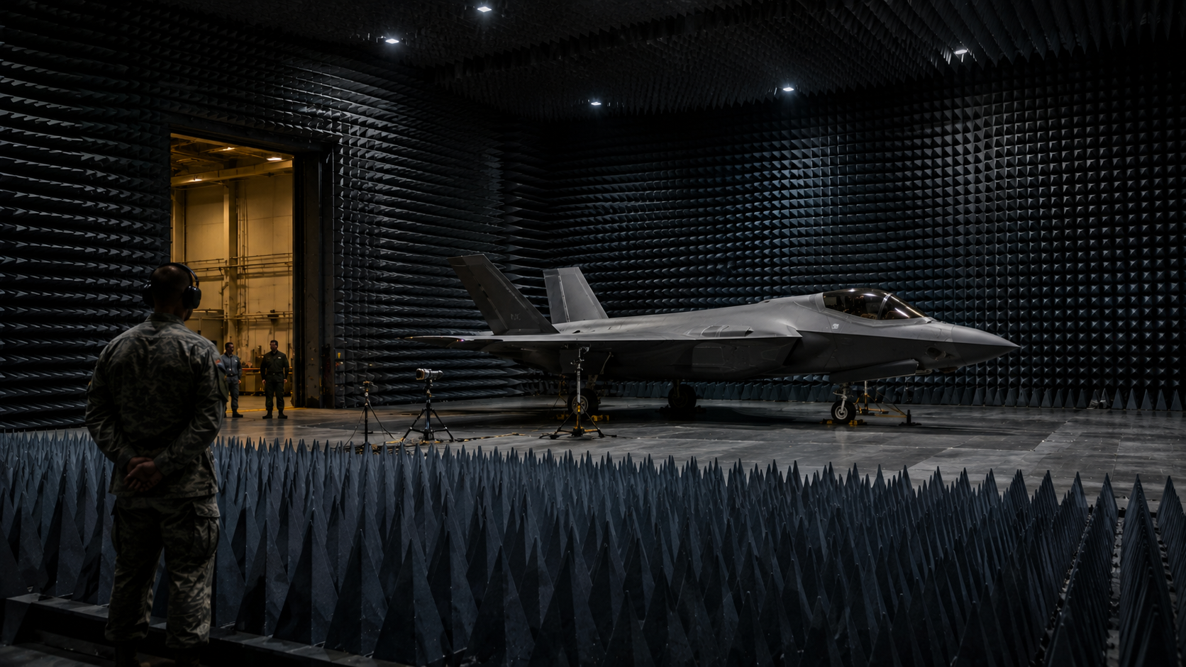 Inside the strange military room built to swallow sound
