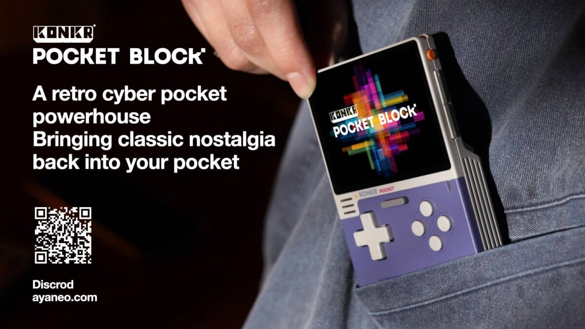 Ayaneo Pocket BLOCK : la marque dévoile une console rétro façon Game ...