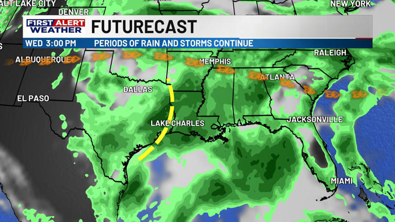 First alert forecast: Isolated downpour through Friday afternoon ...