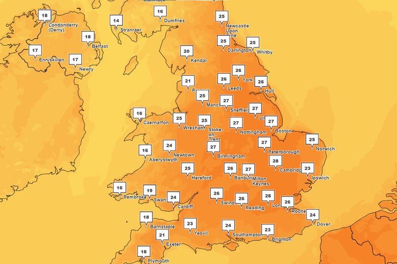 Greater Manchester hour-by-hour Friday weather forecast for all 10 ...