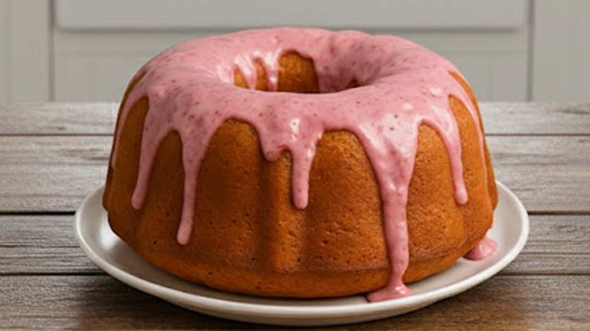 How to make strawberry glazed bundt cake