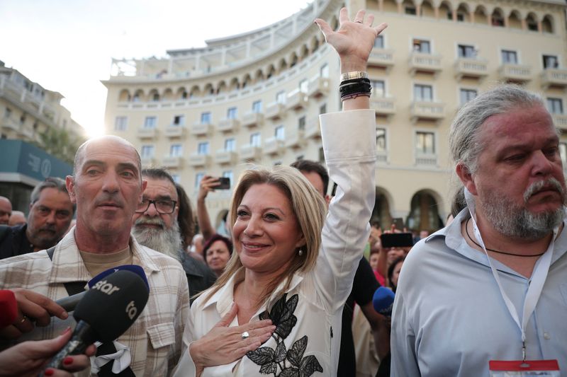 Mother of Greek train crash victim launches political party