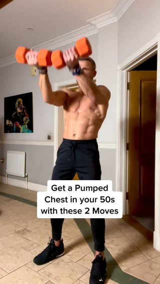 Midlife fitness chest workout to pump up strength