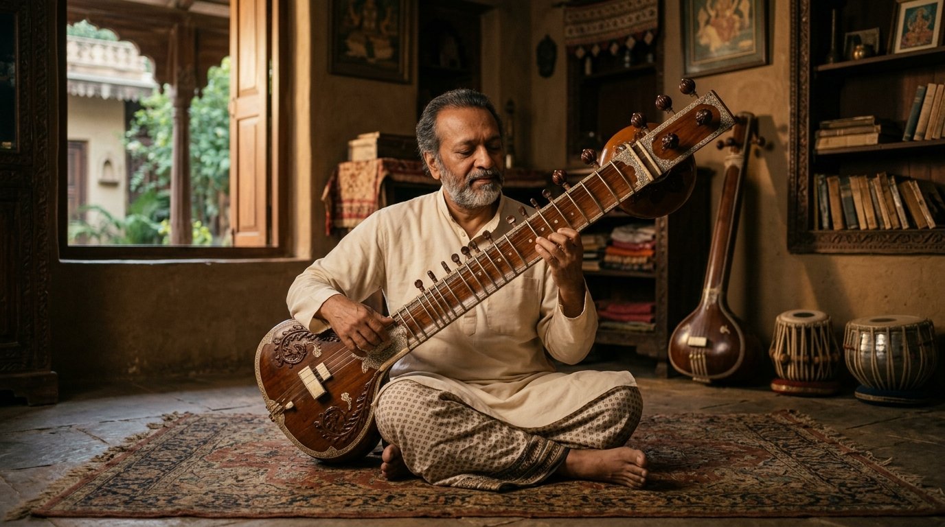 How the sitar acts as an acoustic anchor for mental wellness