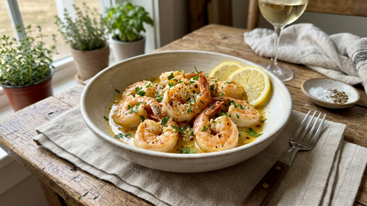 The garlic butter shrimp recipe everyone keeps making