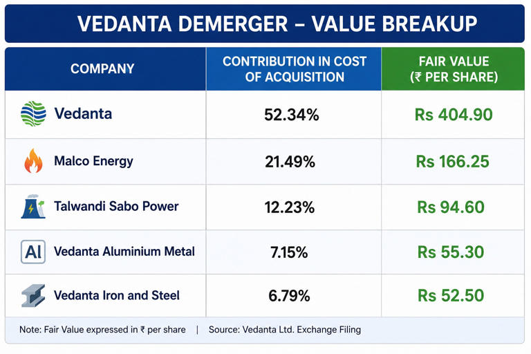 Vedanta demerger: Fair value of Malco, Talwandi Sabo & other Vedanta ...
