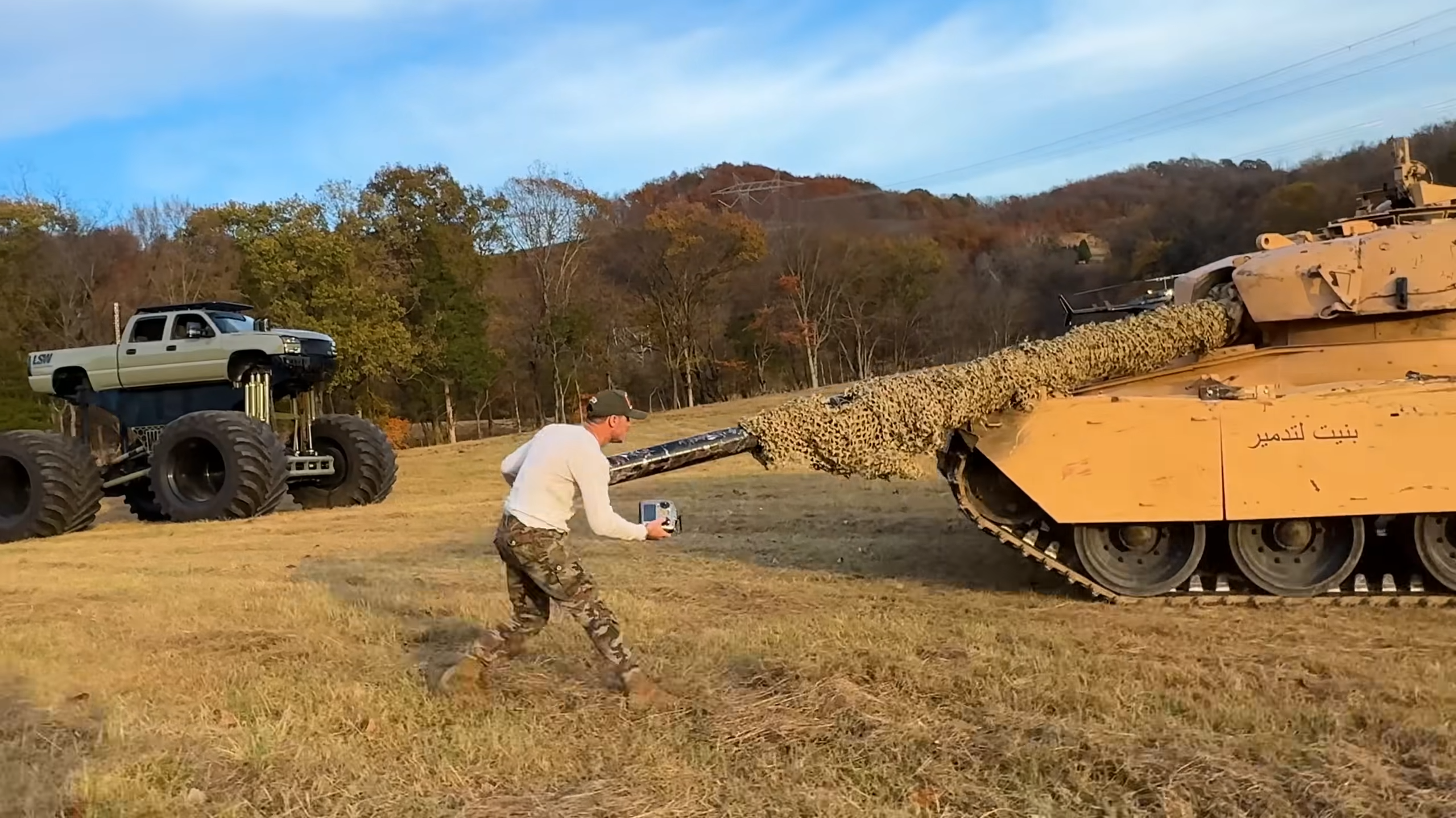 We built a full size remote control tank - and it went out of control
