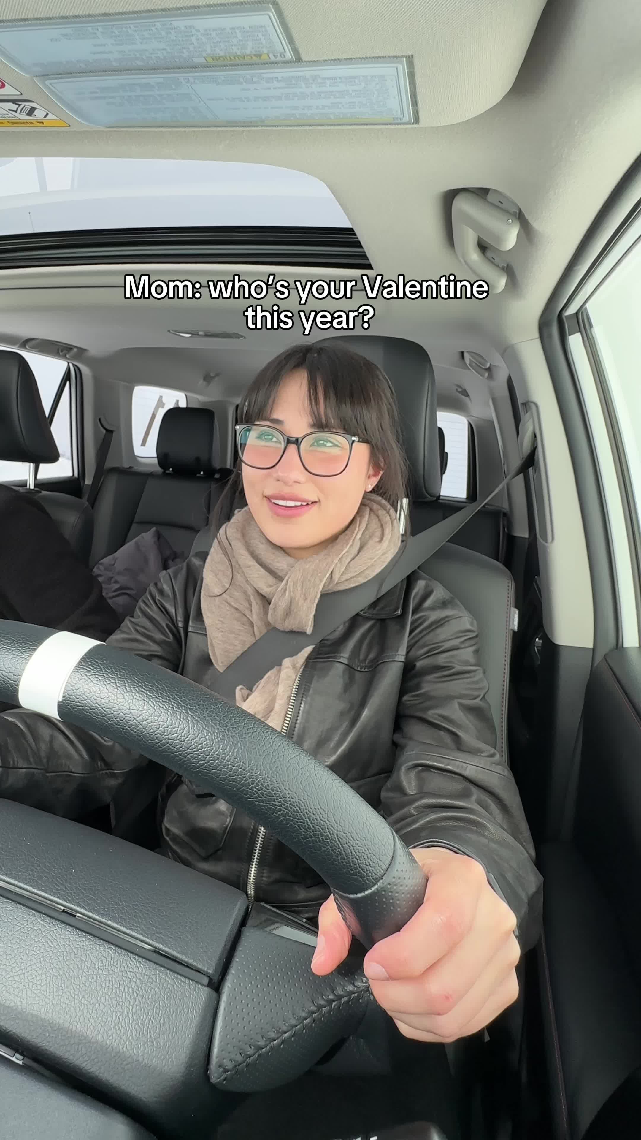 Answering mom's Valentine's Day question while on the road