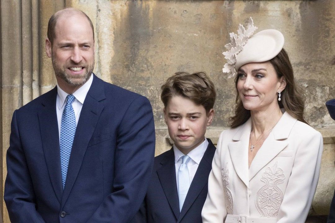 William shares rare look at school run