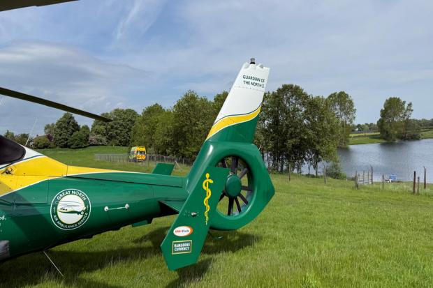 Air ambulance called after person falls near River Tees at Darlington