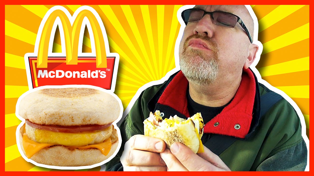 McDonald's Egg McMuffin breakfast with hash browns & coffee