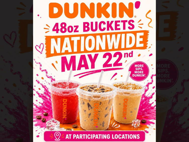 Dunkin' buckets launched nationwide: Check price, availability, store ...