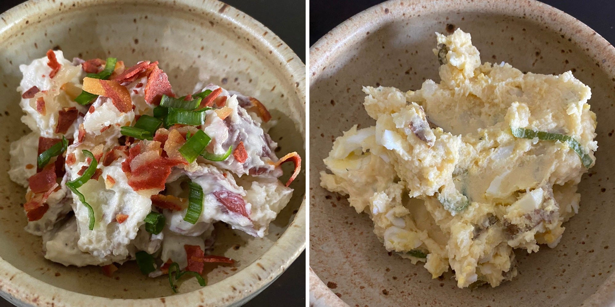 I made potato salad using recipes from Guy Fieri, Sunny Anderson, Ina ...