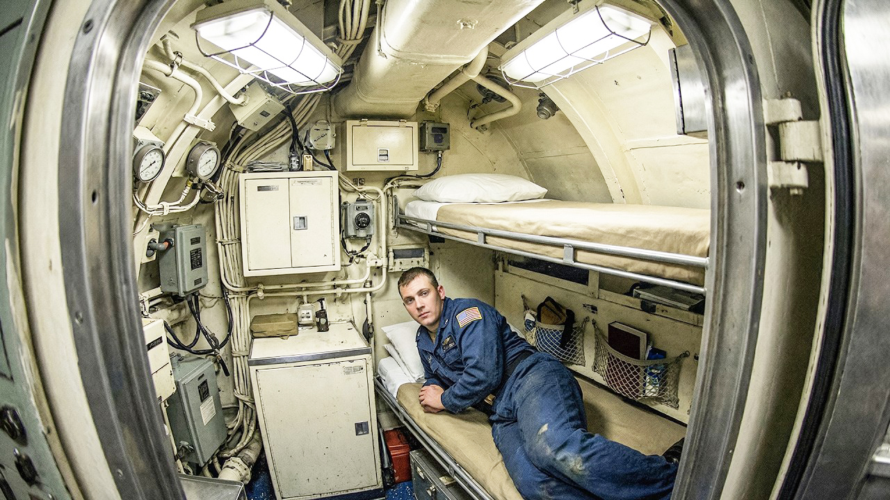 Inside the hidden rooms and secret spaces of a US submarine