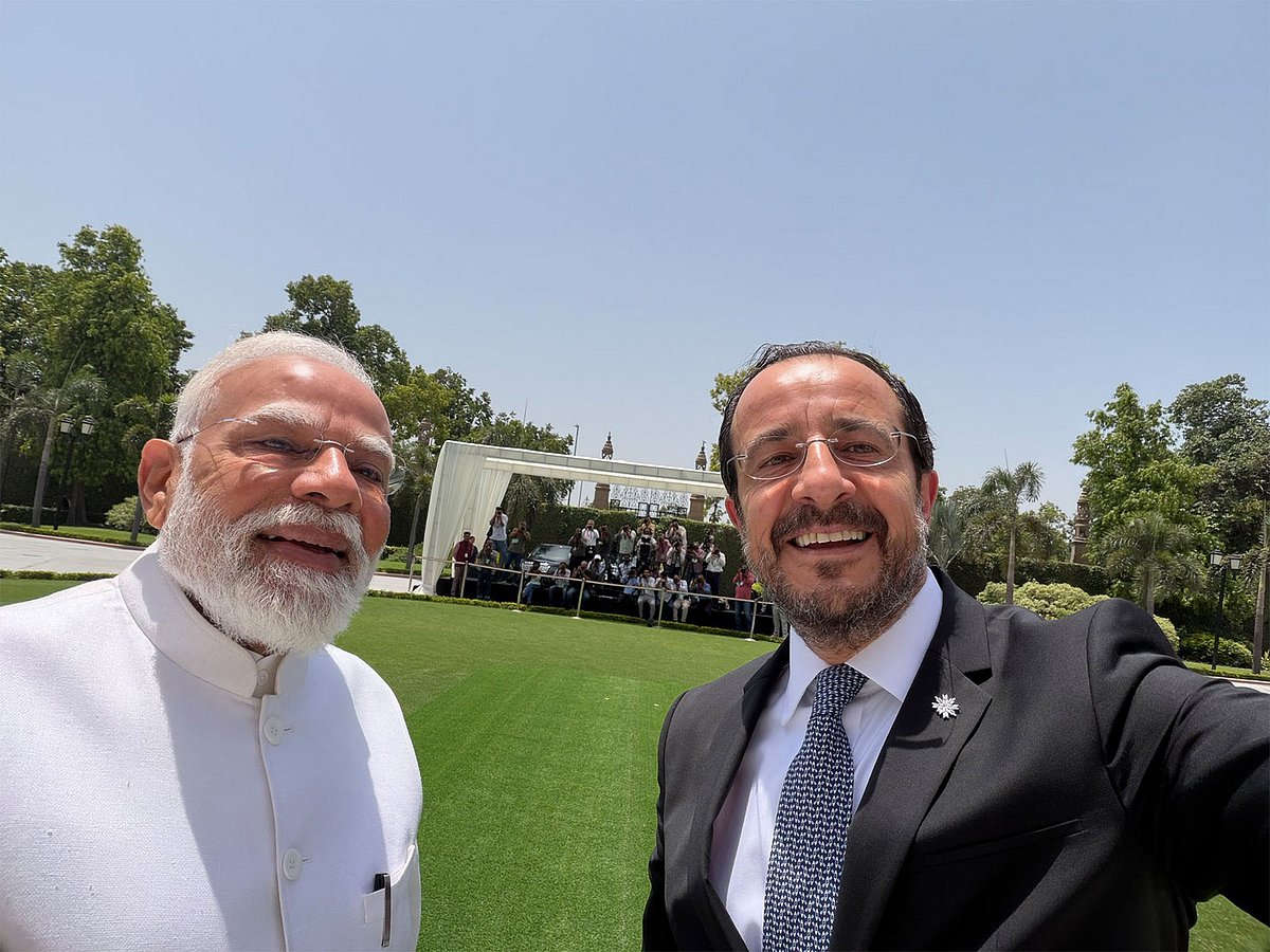 Cyprus president’s ‘my good friend Narendra’ selfie with PM Modi caps ...