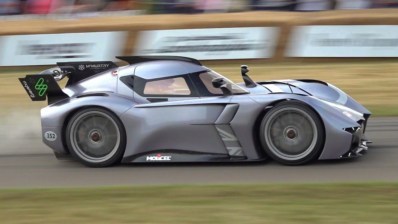 McMurtry Spierling fan car doing insane burnouts and accelerations