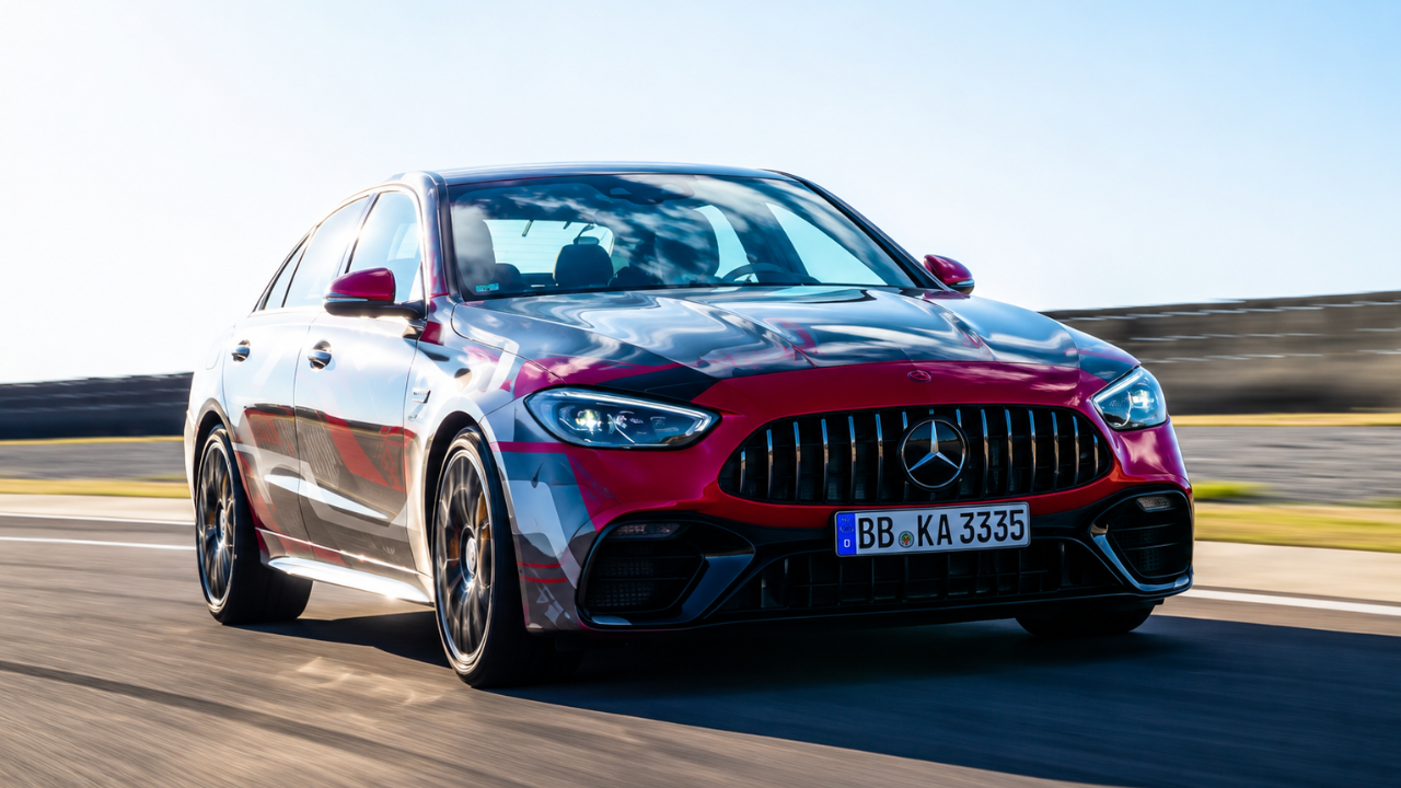 Driving the new AMG C63 on real roads