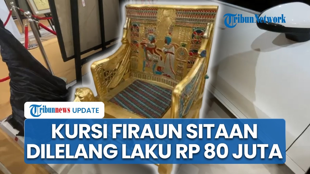 Laku Rp 80 juta! Miniatur kursi firaun jadi rebutan lelang BPA Fair ...
