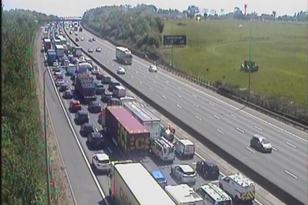 Traffic held on M25 as 'incident' causes hour-long delays