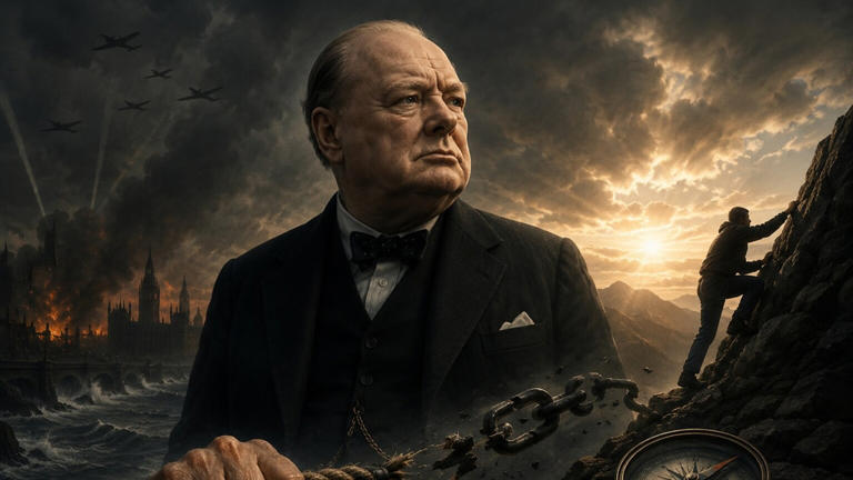 Quote of the day by Winston Churchill on resilience: 'Never, never ...