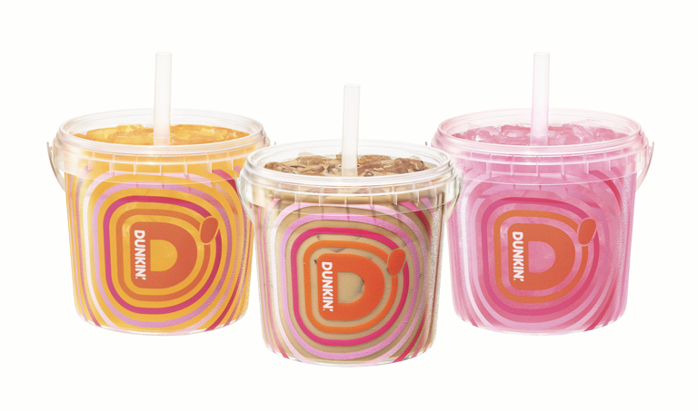 Dunkin brings back giant iced drink buckets with new limeade flavors