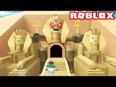 Escaping the evil temple in Roblox