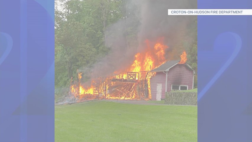 Large fire destroys barn in Croton-on-Hudson