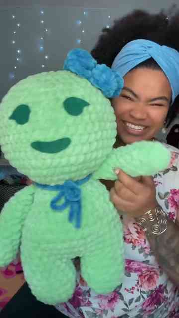 Smiski inspired crochet creative project