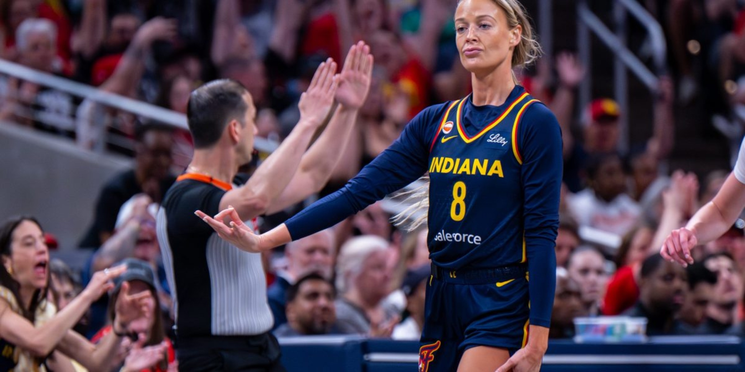 Fever star Sophie Cunningham addresses behavior during WNBA game