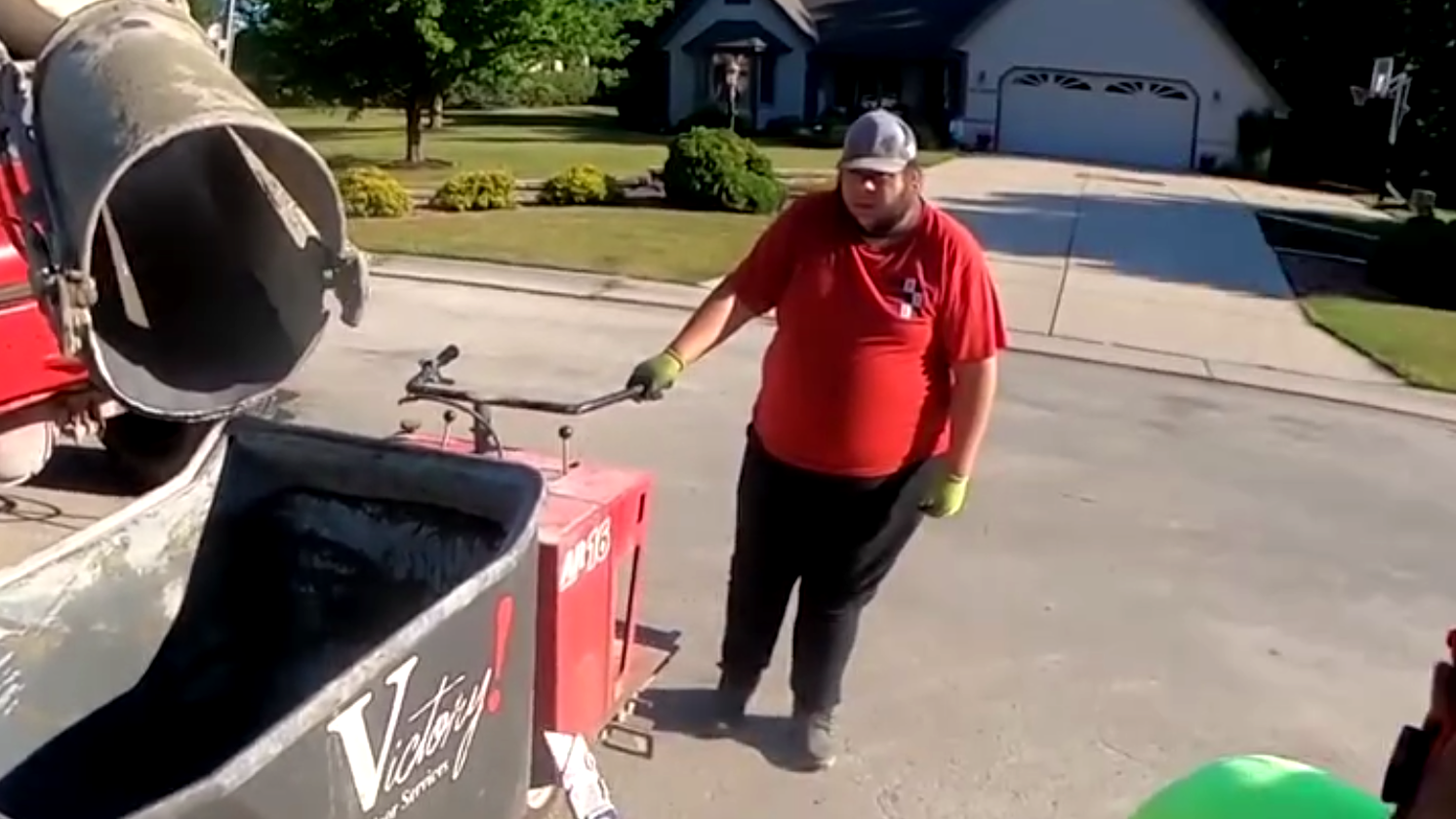 Patio project hits a truck problem