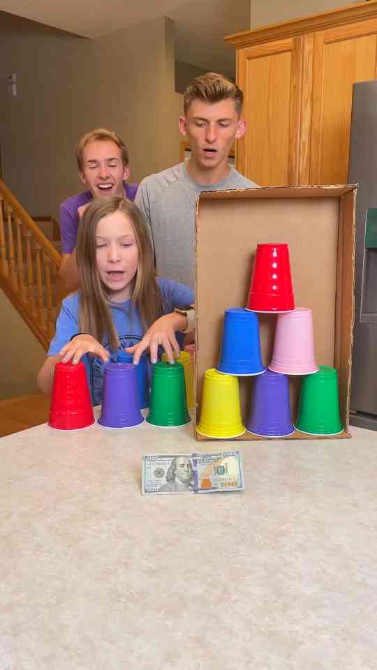 Cup stacking challenge showdown