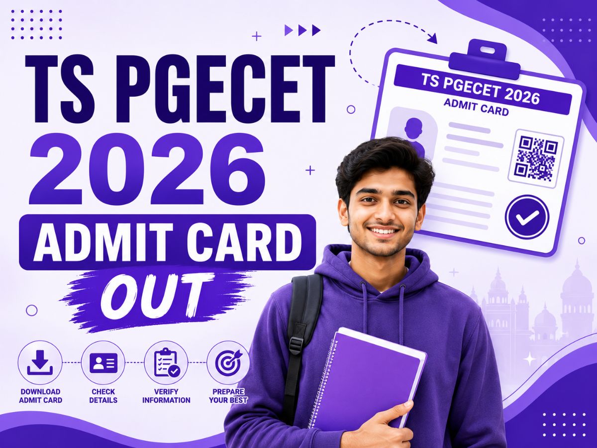 TS PGECET 2026 Admit card Out at pgecet.tgche.ac.in; Check Download ...