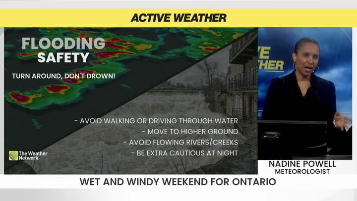 Wet, windy and cool weekend for Ontario