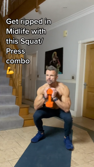 Squat press exercises designed for strength and fat loss after 50